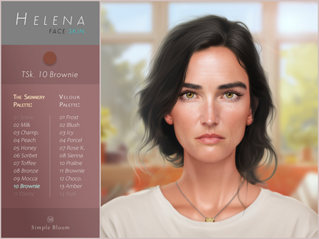 Second Life Marketplace - SKIN, Helena, TSk 10 Brownie (LeLutka, EvoX)